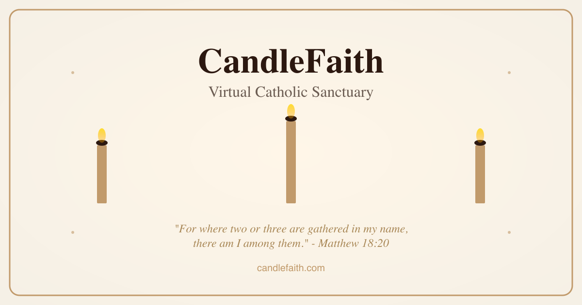 CandleFaith - Virtual Catholic Prayer Sanctuary | Light Prayer Candles ...